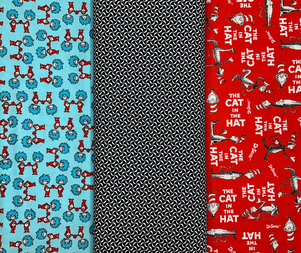 Thing 1/Thing 2 Dr. Seuss 3 Yard KIT – The Sewing Garret