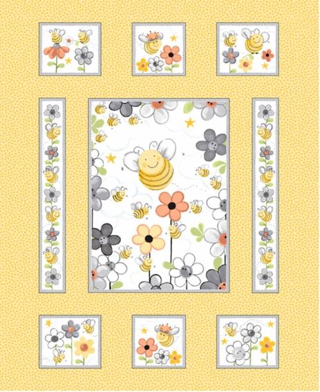 Sweet Bees Bumble Bee Panel – The Sewing Garret